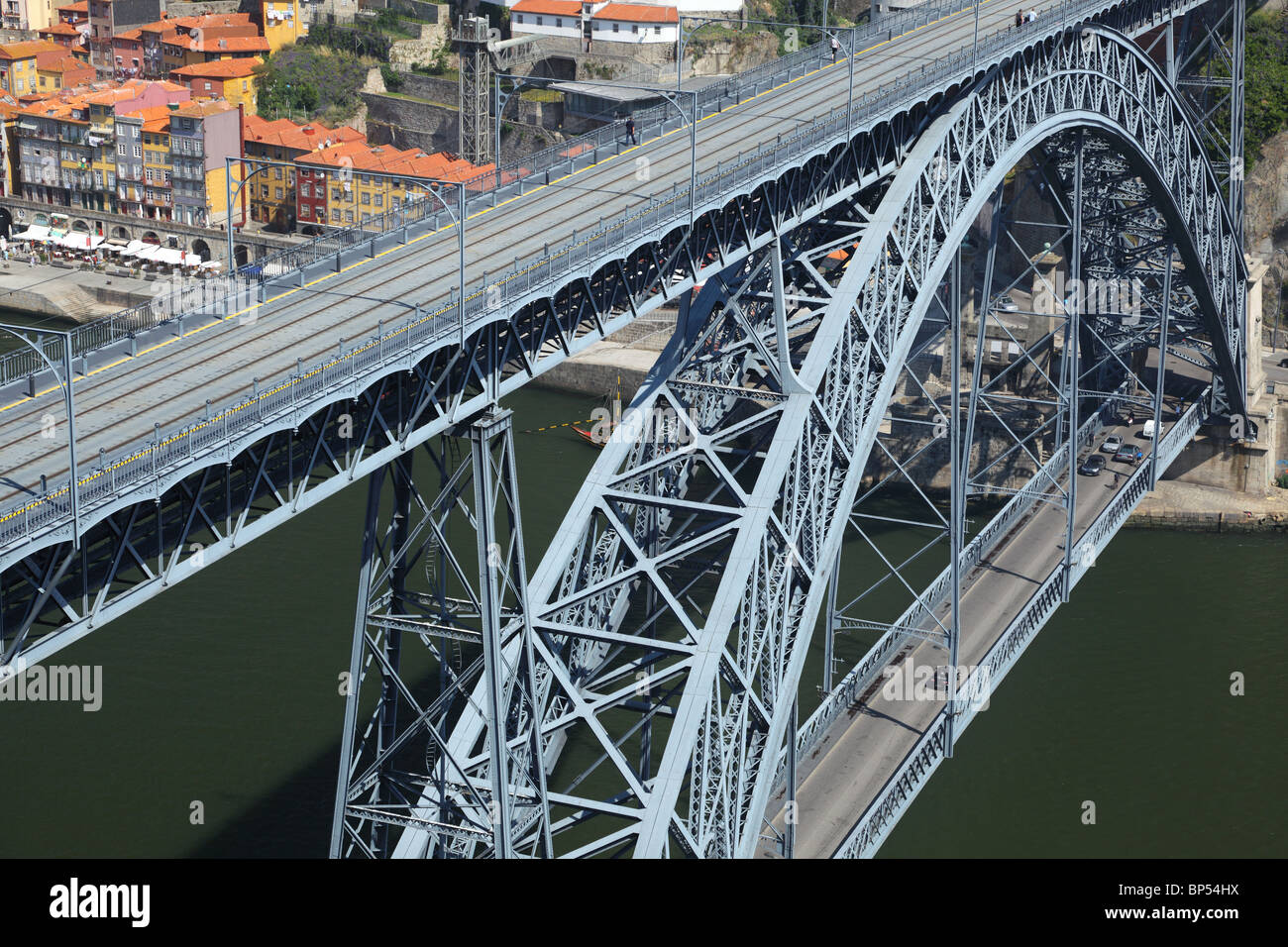 Dom Luis I Iron Bridge in Porto, Portugal Stock Photo - Alamy