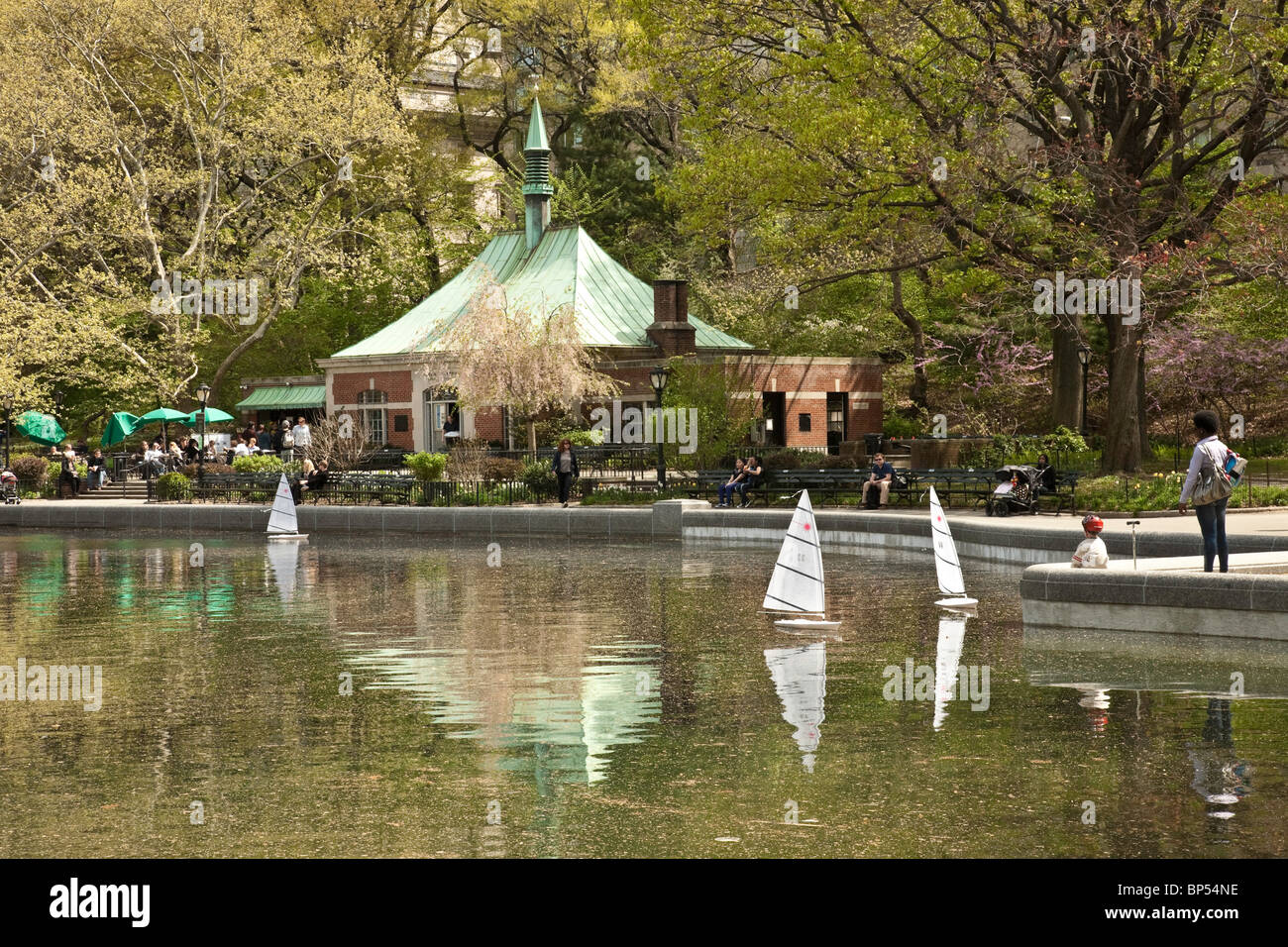 Conservatory Water in Central Park, New York City Stock Photo - Alamy