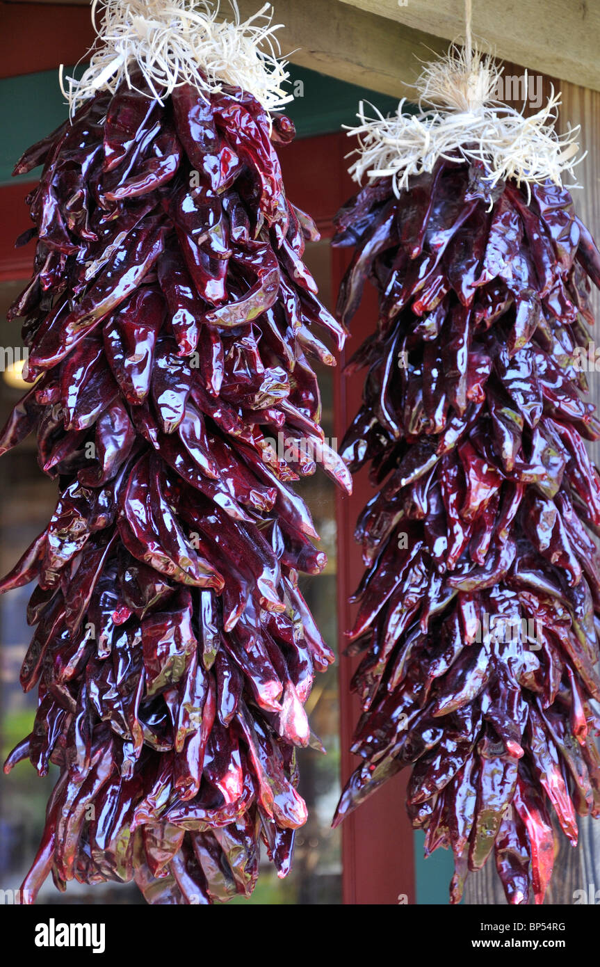 Chili peppers drying in sun Stock Photo - Alamy