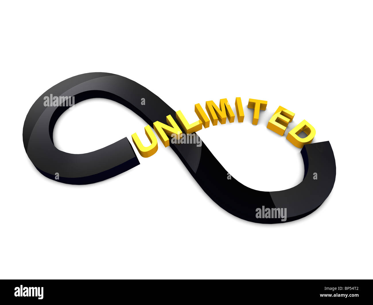 3d image, unlimited. isolated over white background Stock Photo - Alamy