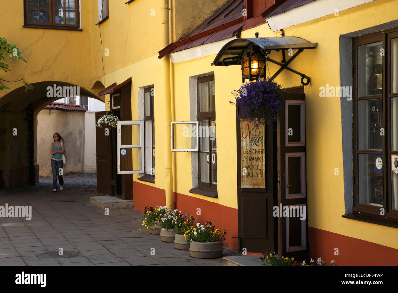 Estonia, Tallinn, street scene, typical architecture Stock Photo - Alamy