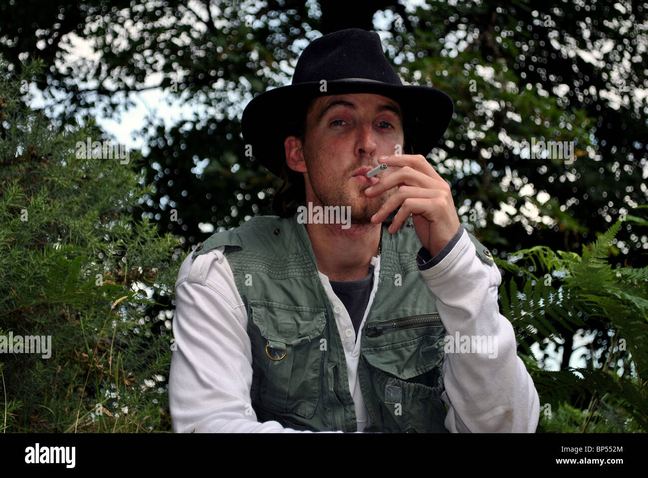 Male cigarette smoking hi-res stock photography and images - Alamy
