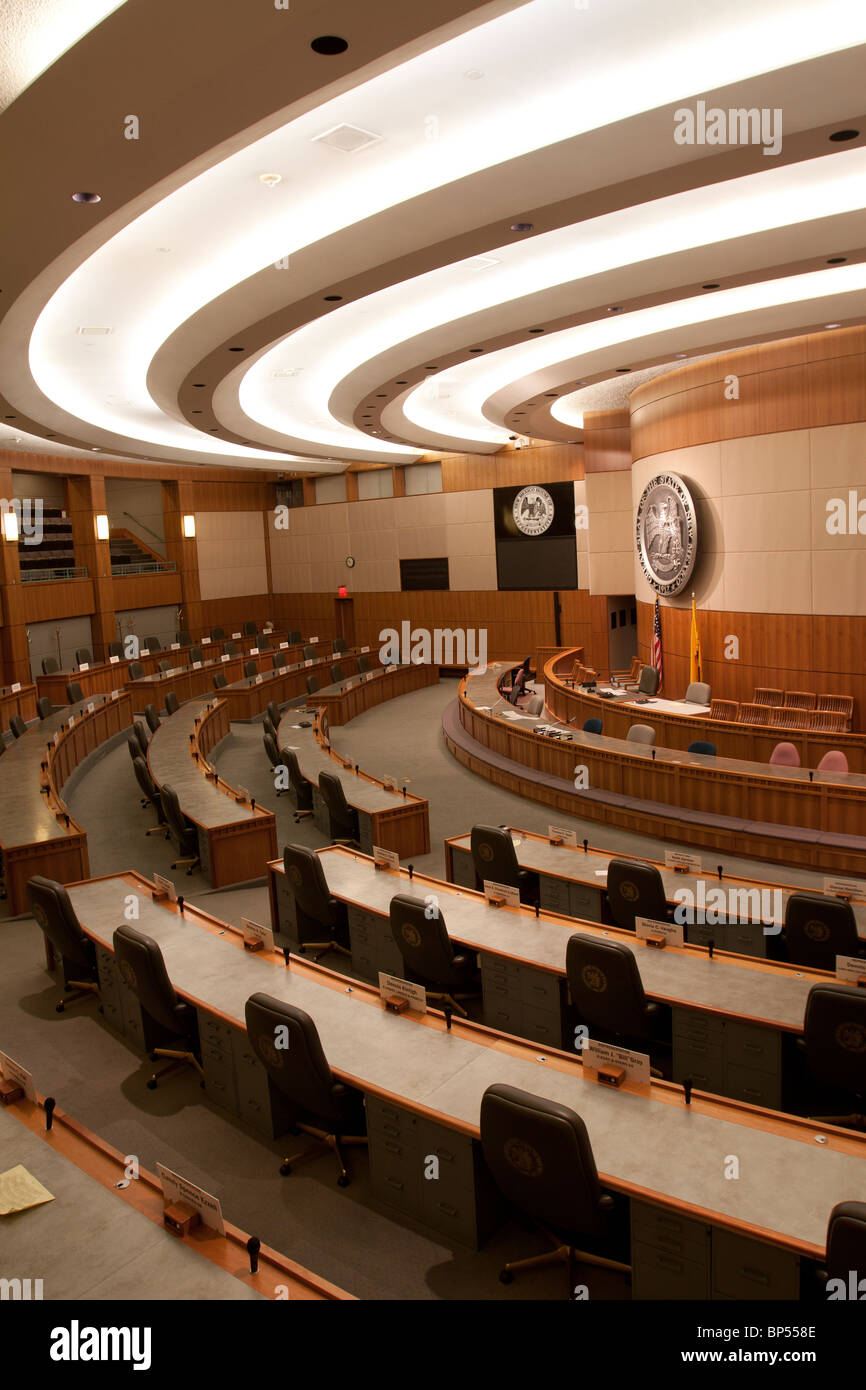 House of Representatives chambers of the New Mexico state capitol ...