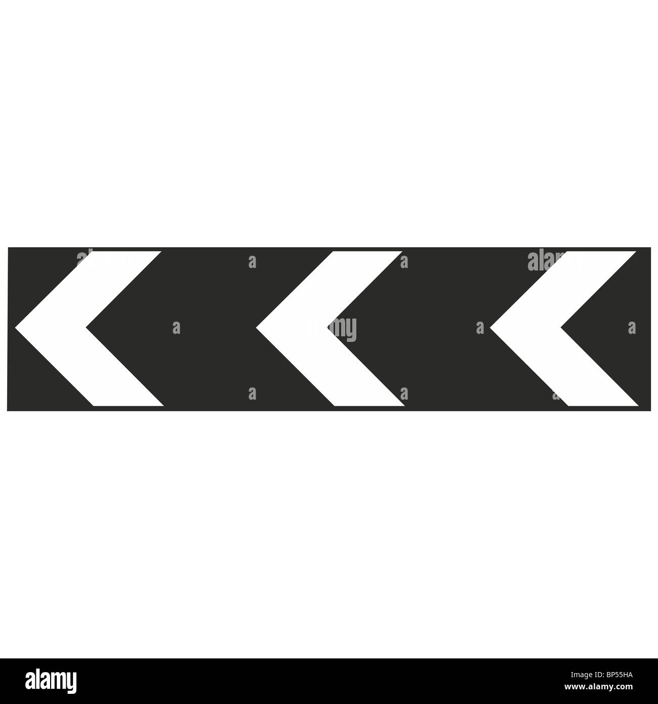 Chevron markings road sign hi-res stock photography and images - Alamy