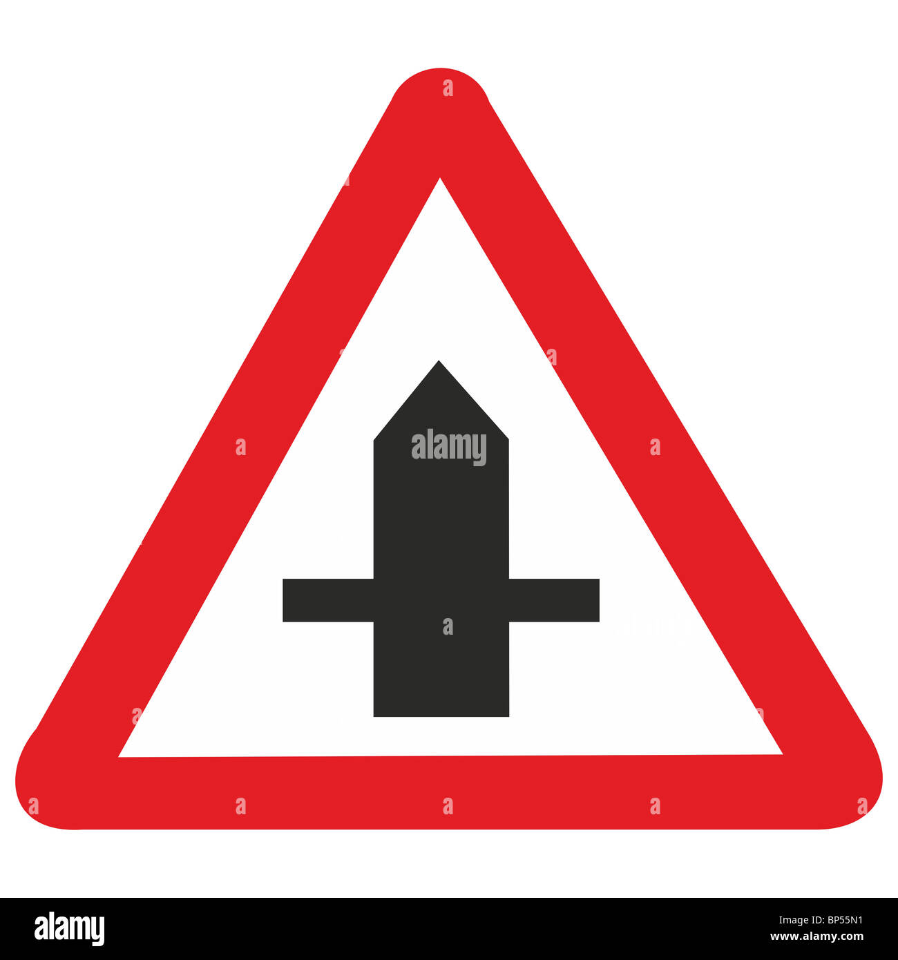 uk road sign crossroads junction crossing Stock Photo - Alamy