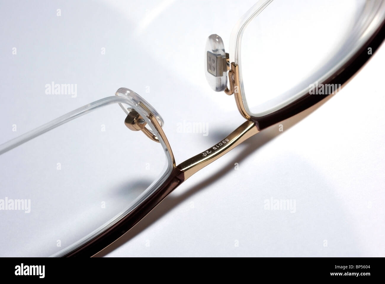 Glasses close-up on white background Stock Photo - Alamy