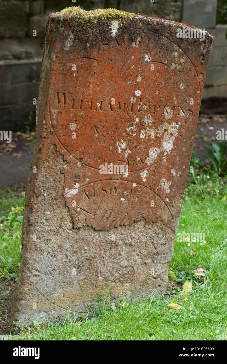 An old sandstone gravestone Stock Photo - Alamy