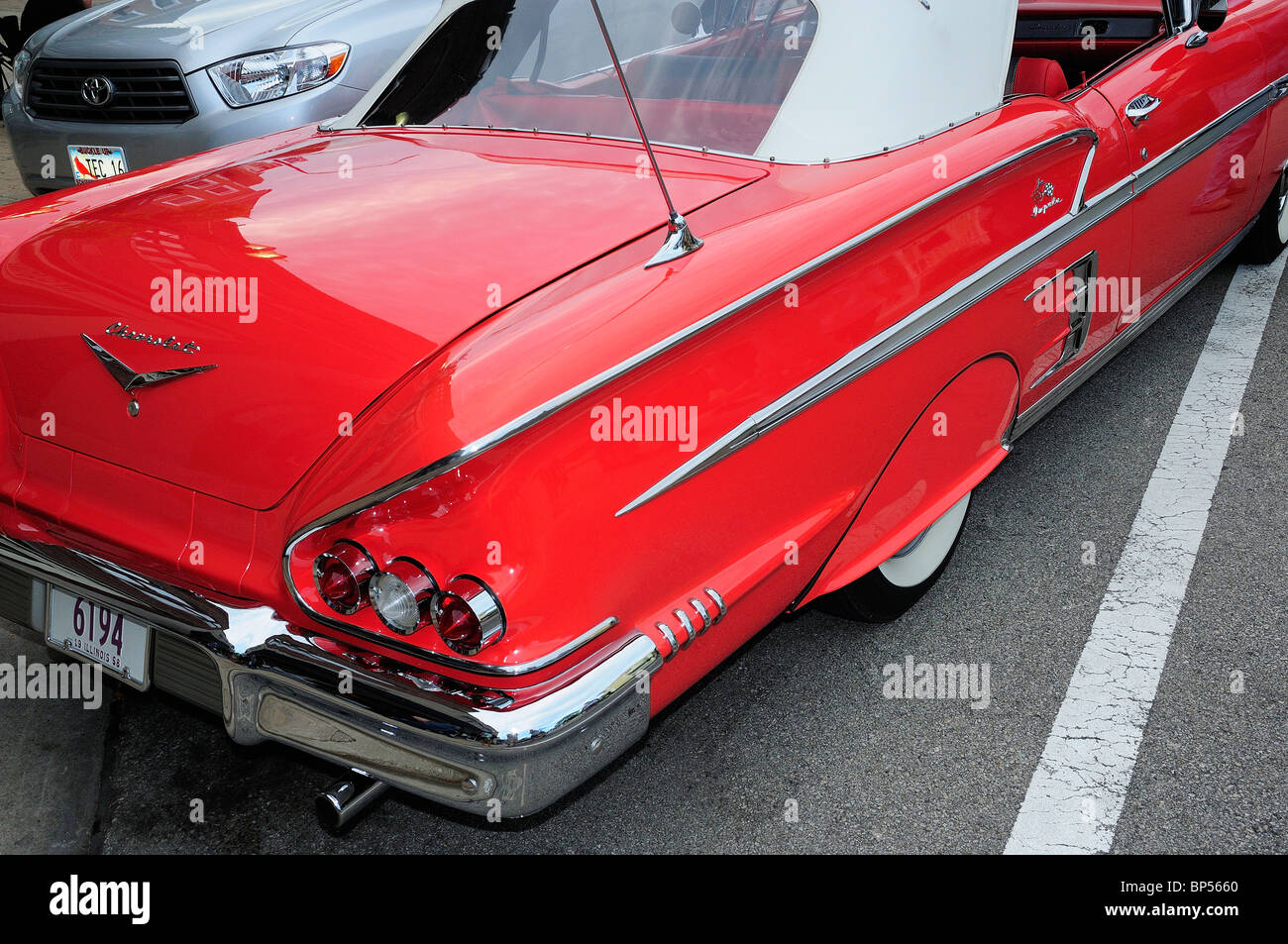 Classic red chevrolet impala hi-res stock photography and images - Alamy