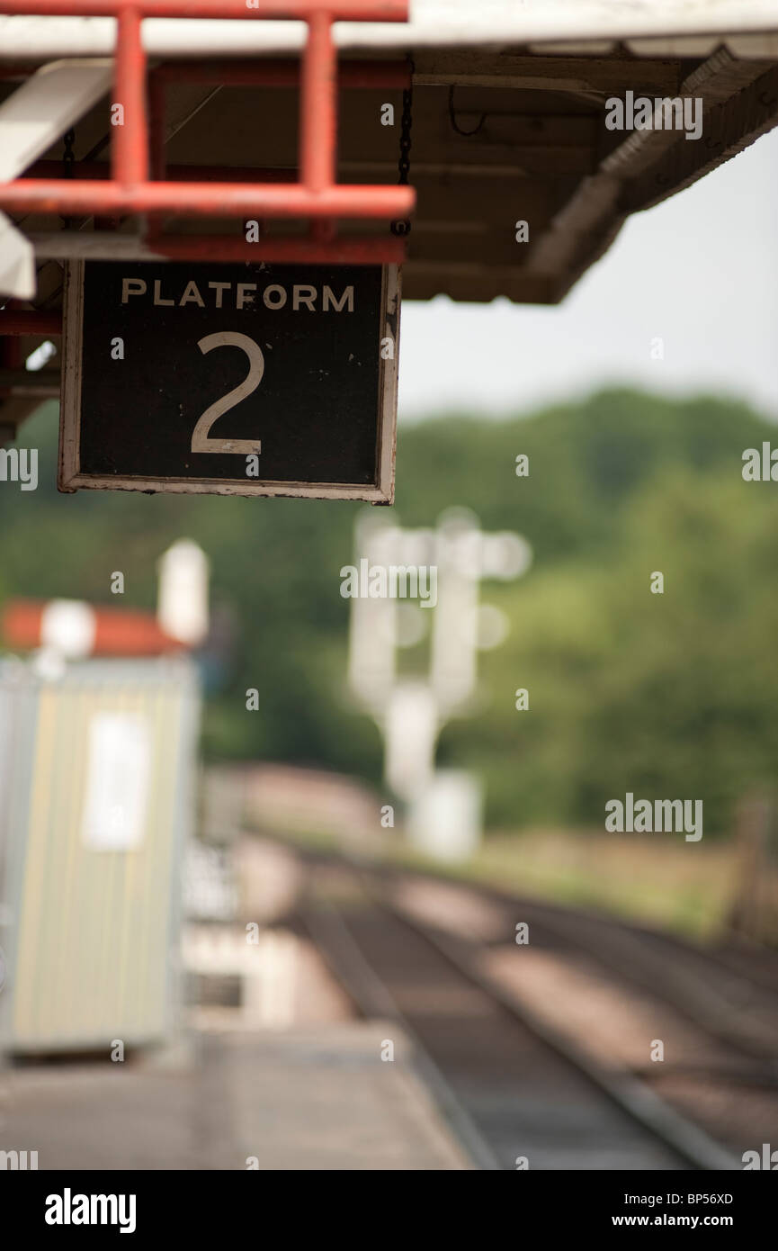 Sheffield Park Station Platform 2, The Bluebell Railway, UK Stock Photo ...