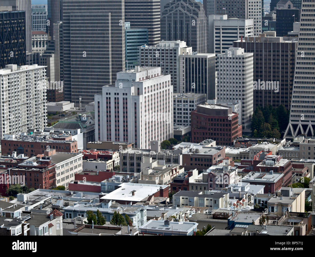 The dense urban core of California's San Francisco Stock Photo - Alamy