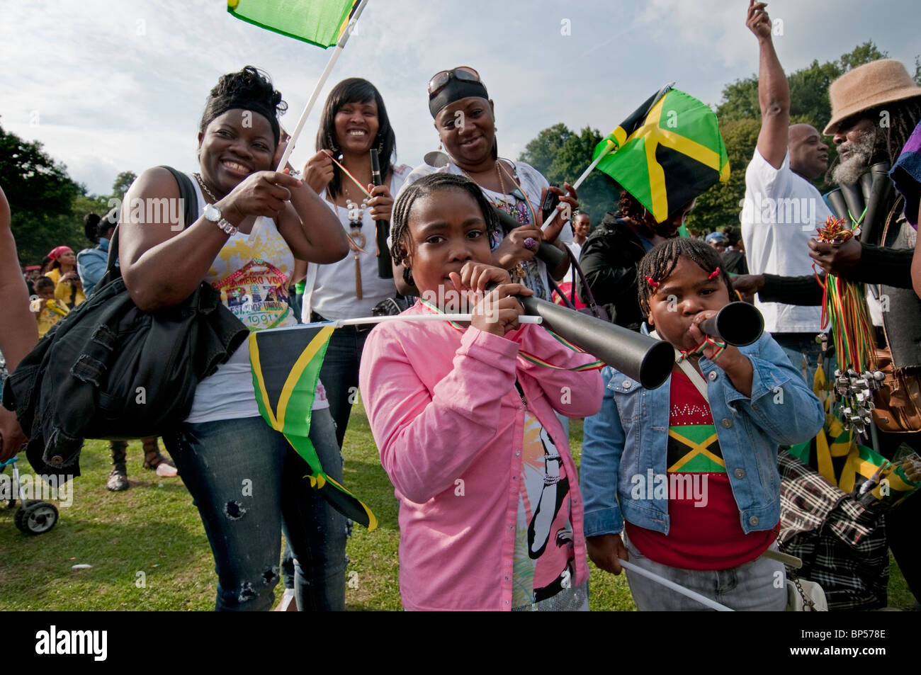 Black jamaican afro caribbean afro caribbean people park festival ...