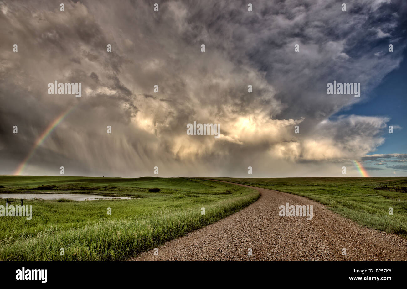 Storm Clouds Prairie Sky Saskatchewan Canada Stock Photo - Alamy