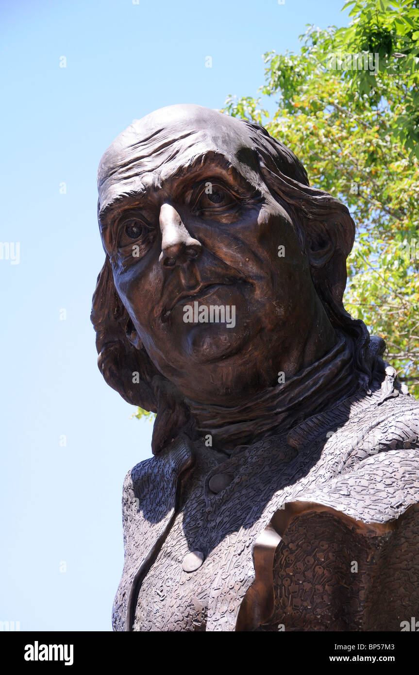 Benjamin Franklin sculpture at fire department in Philadelphia ...