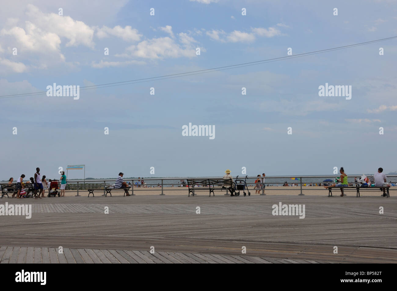 Brighton Beach Boardwalk, Brooklyn, New York City, USA Stock Photo - Alamy