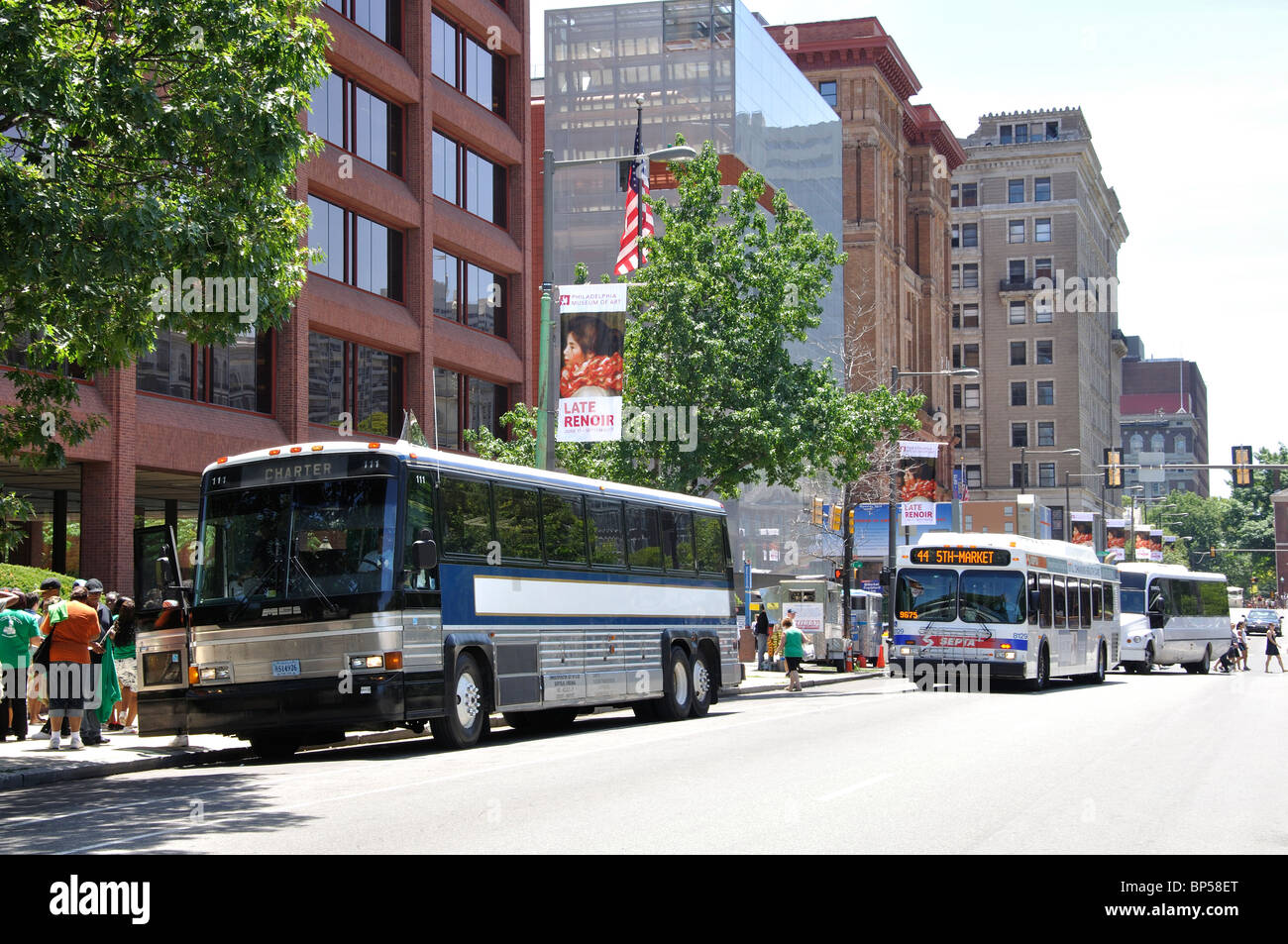 Buses, Philadelphia, Pennsylvania, USA Stock Photo - Alamy