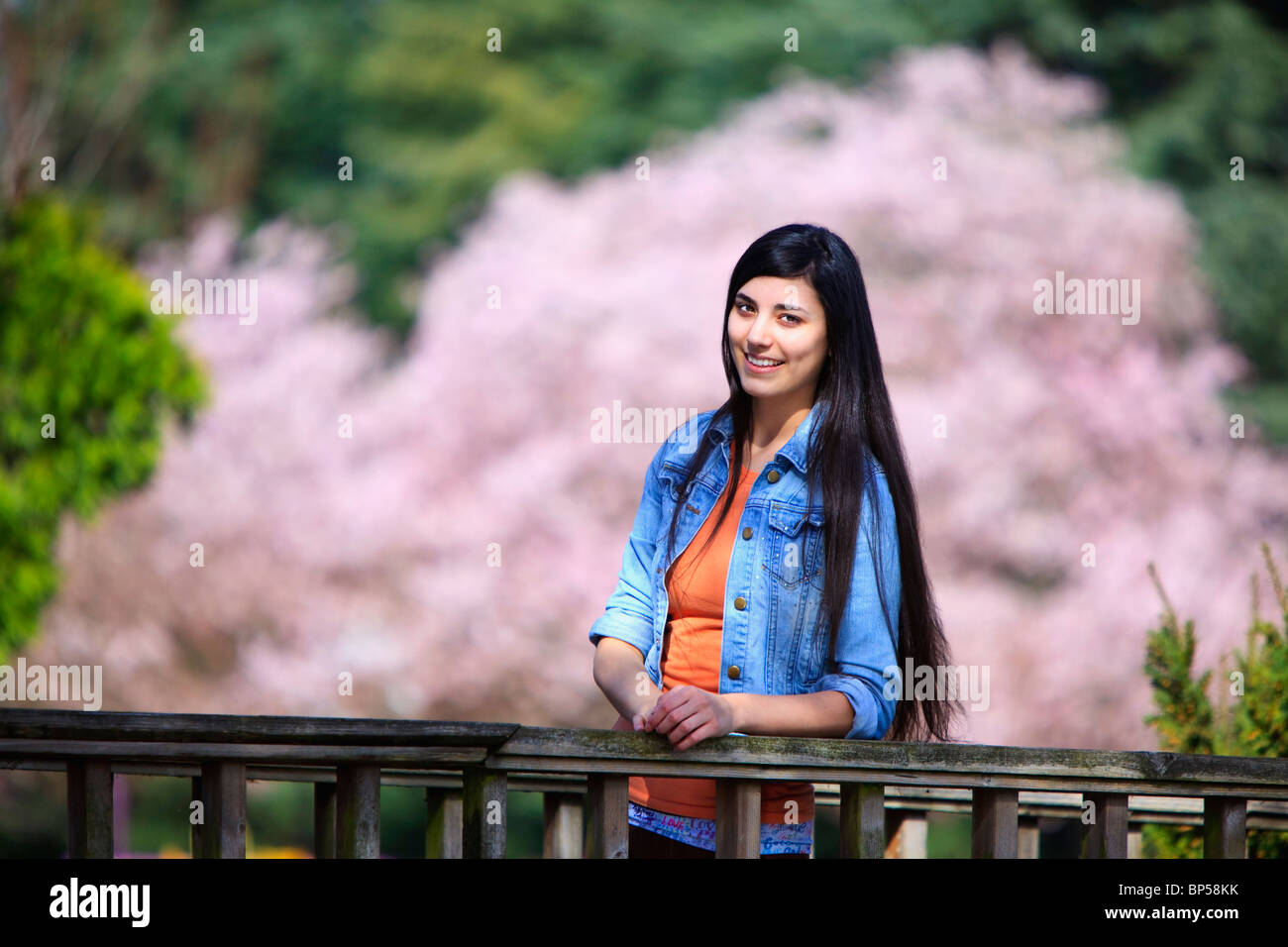 Portland, Oregon, United States Of America; A Teenage Girl Standing ...