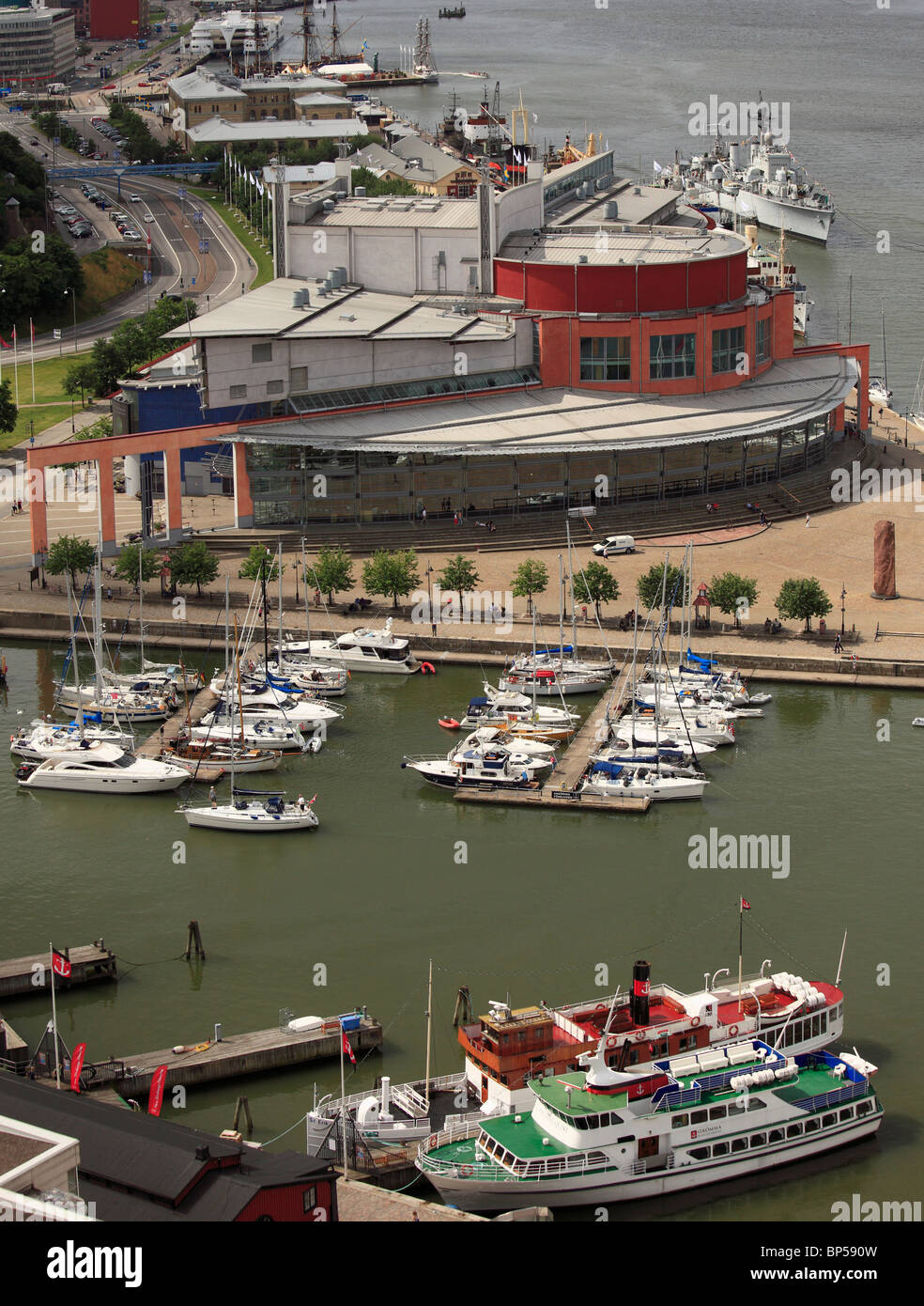 Sweden, Göteborg, Gothenburg, Opera House, harbour, aerial view Stock ...