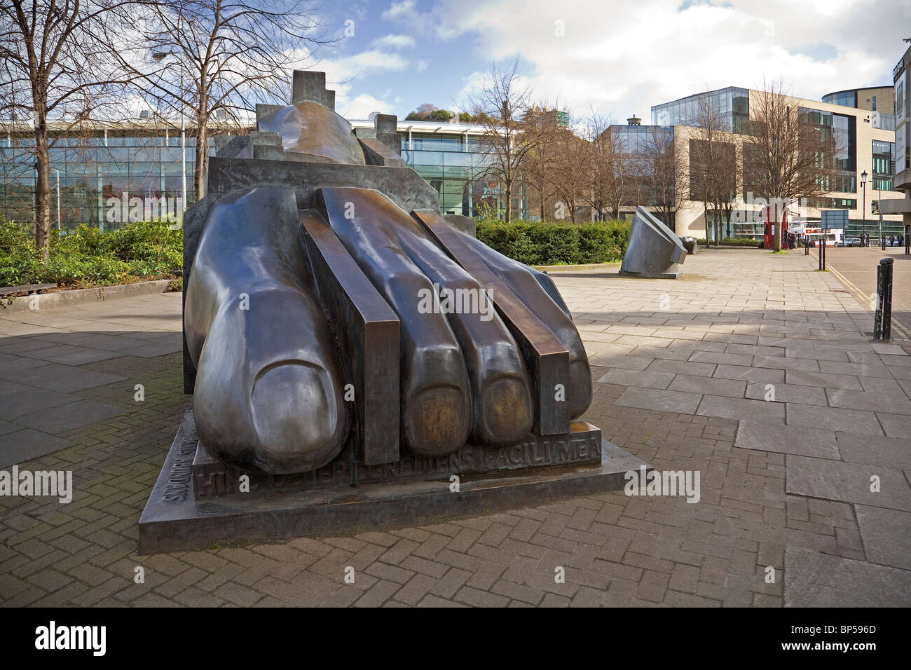 The Foot sculpture by Sir Eduardo Paolozzi, Edinburgh Stock Photo - Alamy