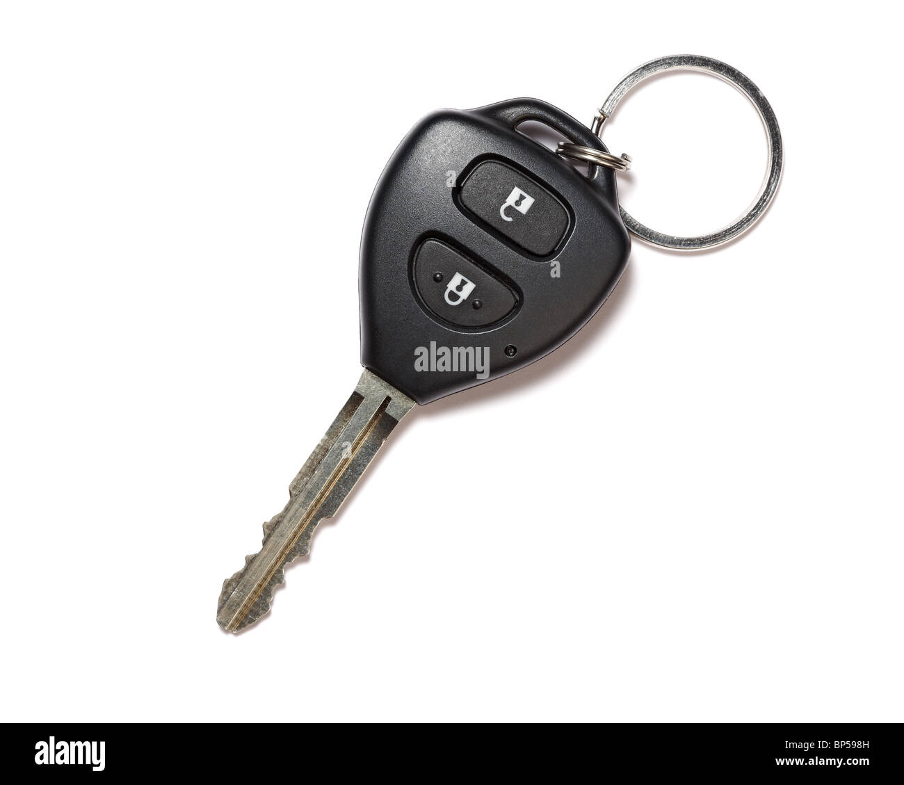 Car key isolated on white background with light shadow Stock Photo - Alamy