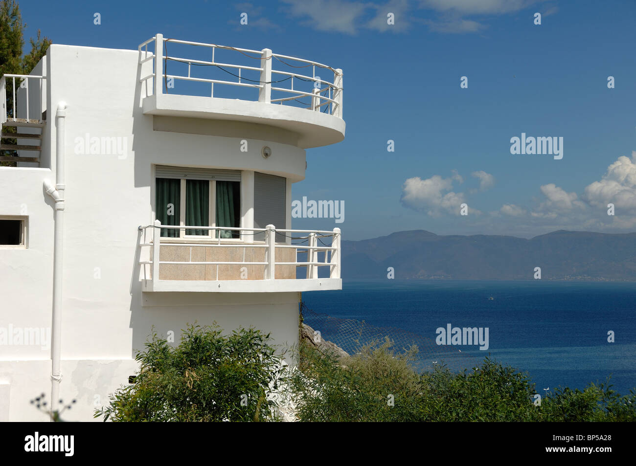 Modern or Contemporary White Moroccan House overlooking Mediterranean ...