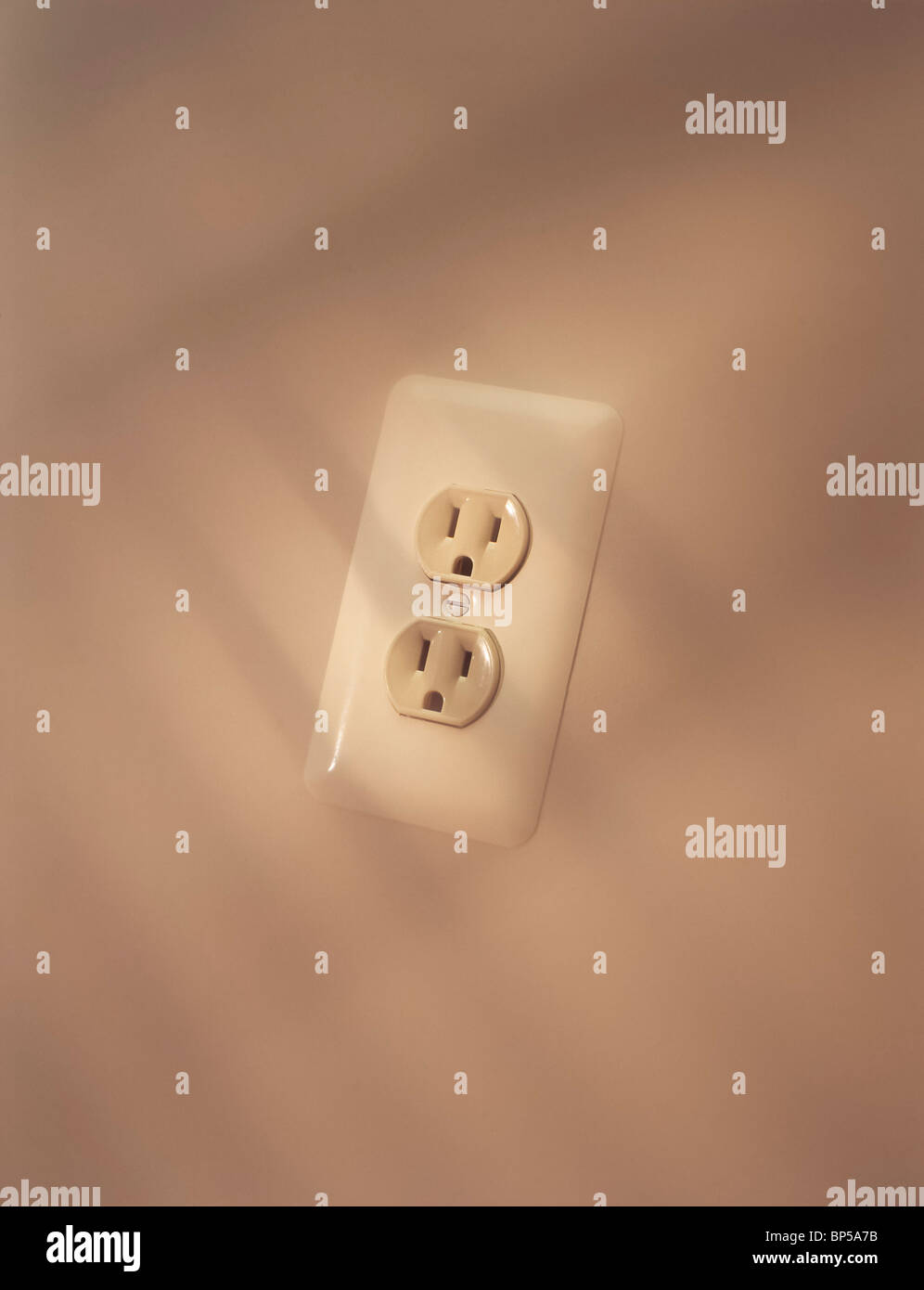 Wall electric receptacle, empty Stock Photo - Alamy