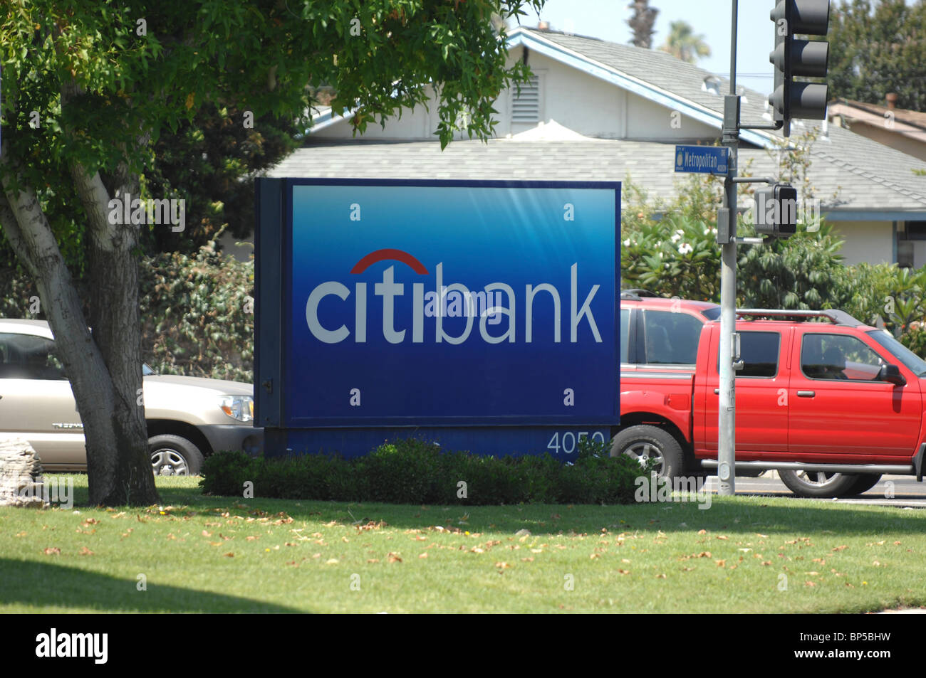 Citibank Sign in Orange, California. Citibank is one of the largest ...