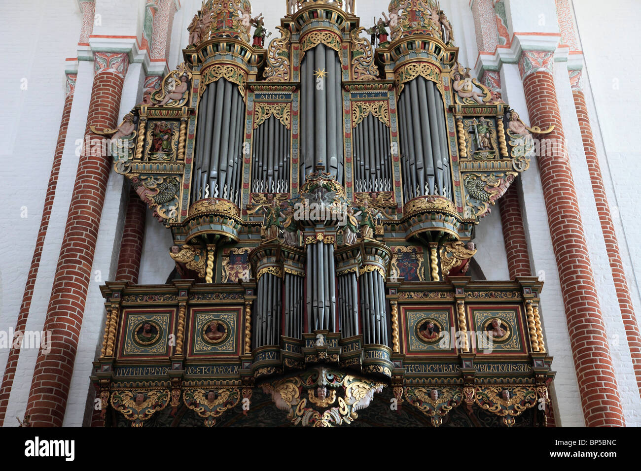 Denmark, Zealand, Roskilde, Cathedral, interior, organ Stock Photo - Alamy