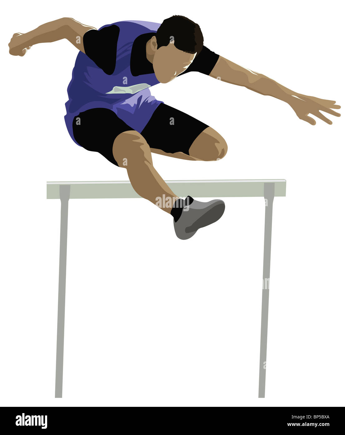 Hurdling athletics hi-res stock photography and images - Alamy
