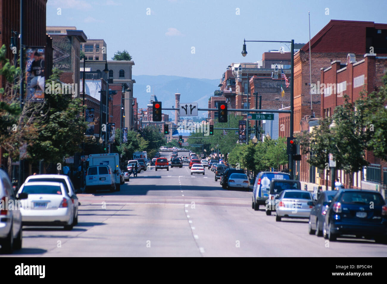 Street scene in Lower Downtown Denver, Colorado, USA Stock Photo - Alamy