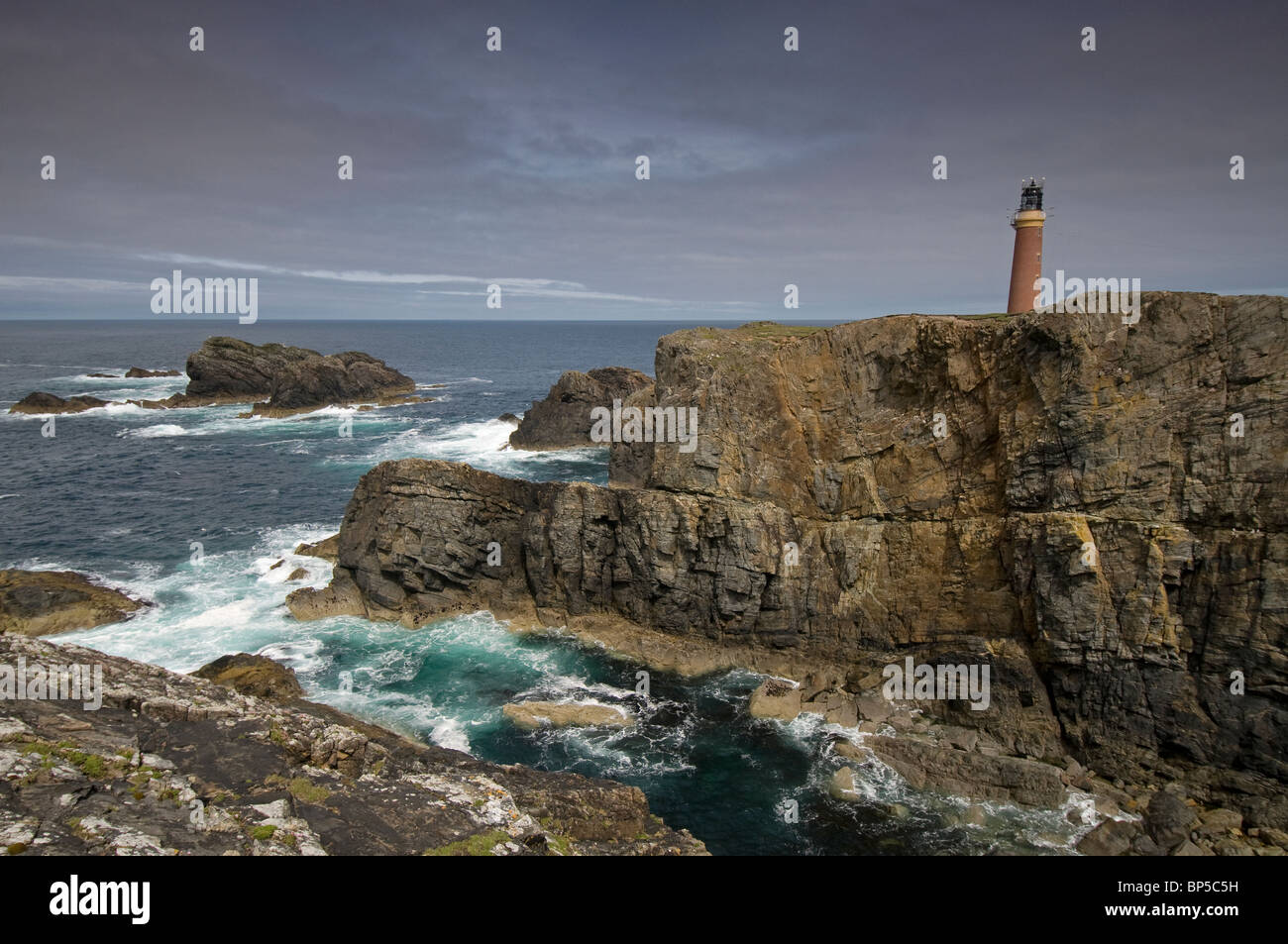 The Butt of Lewis Lighthouse on the most Northern part of The Outer ...