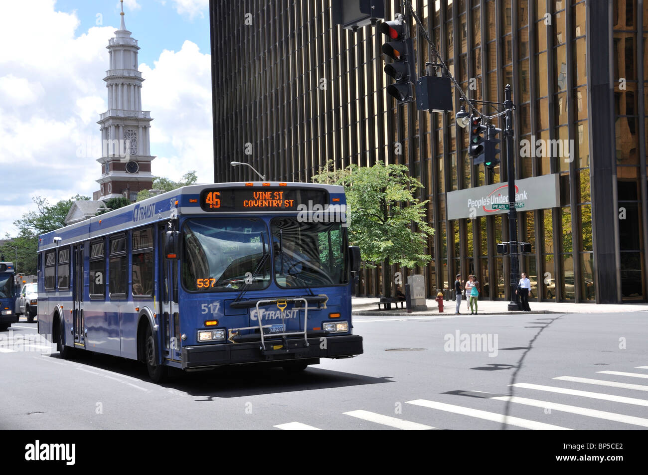 Connecticut usa buses public transportation ct new england hi-res stock ...