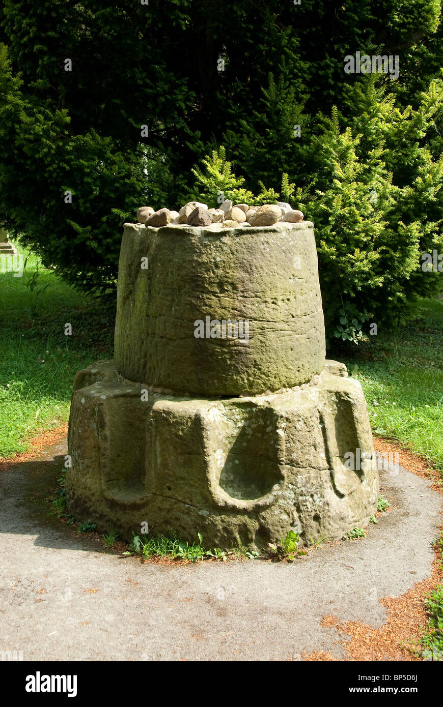 Weeping cross at All Saints Church, Ripley Stock Photo - Alamy