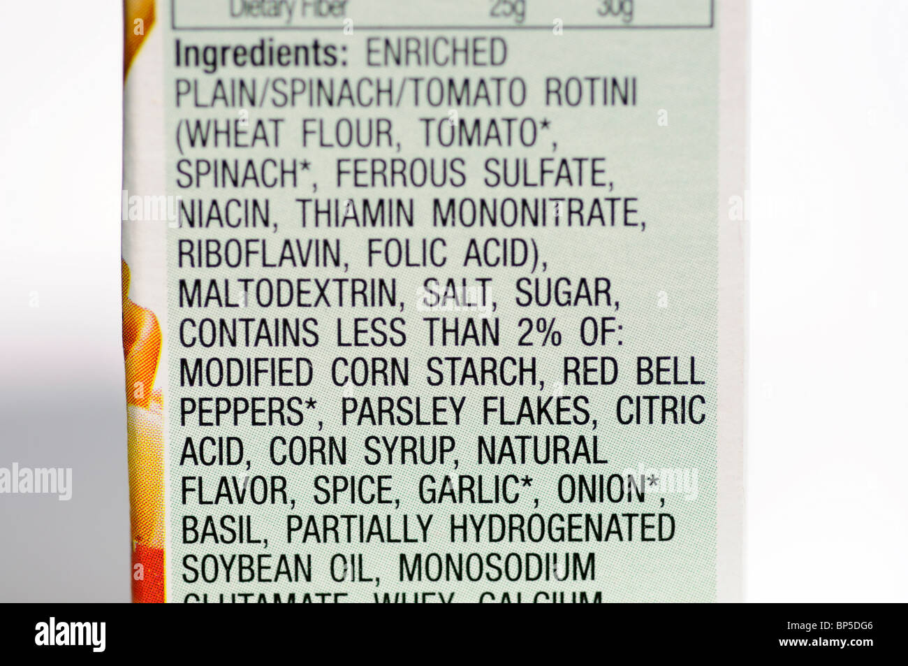 Corn Flakes Ingredients List