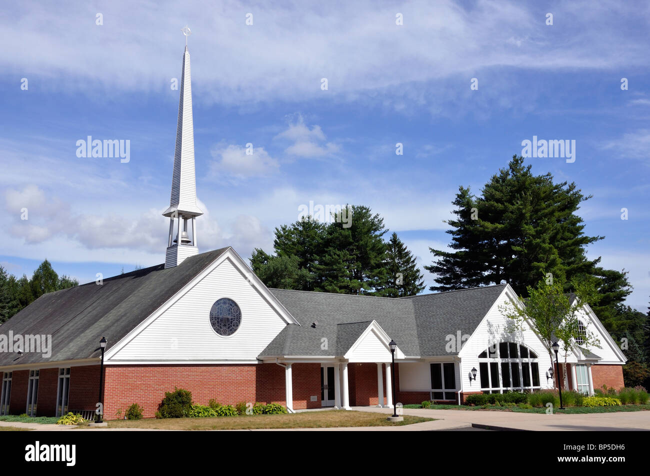 Church, New England, Connecticut, USA Stock Photo - Alamy