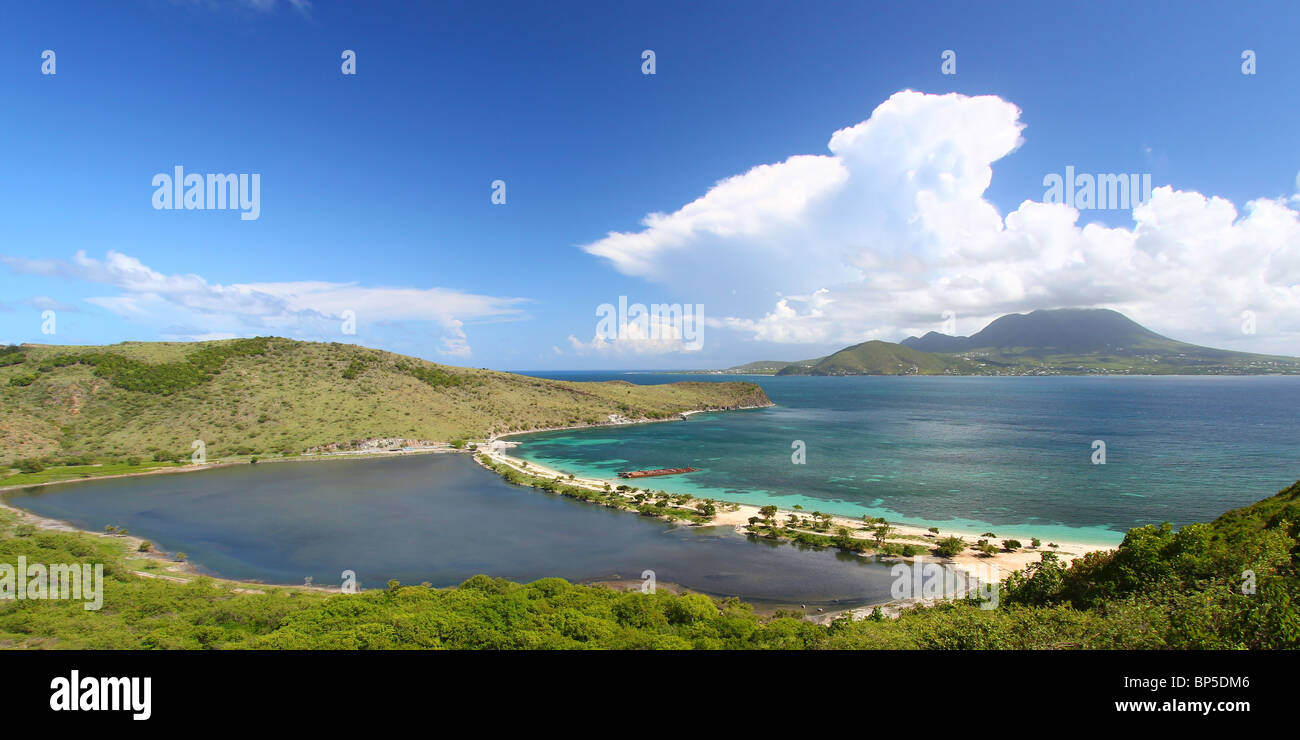 Beautiful beach on Saint Kitts Stock Photo - Alamy