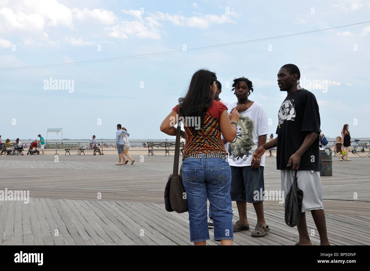 Brighton Beach Boardwalk, Brooklyn, New York City, USA Stock Photo - Alamy