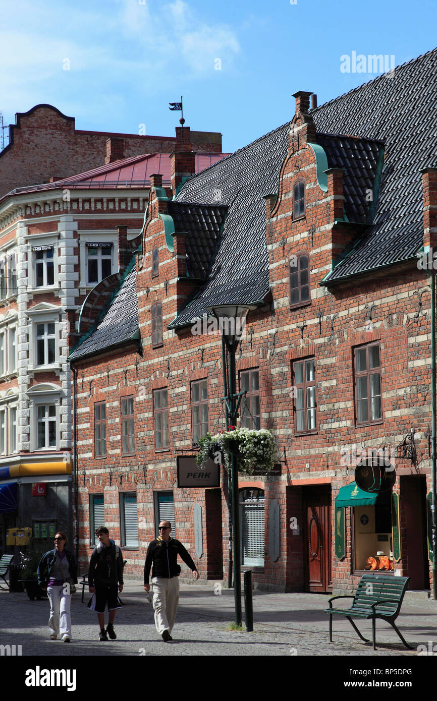 Sweden, Malmö, Malmo, street scene, traditional architecture Stock ...