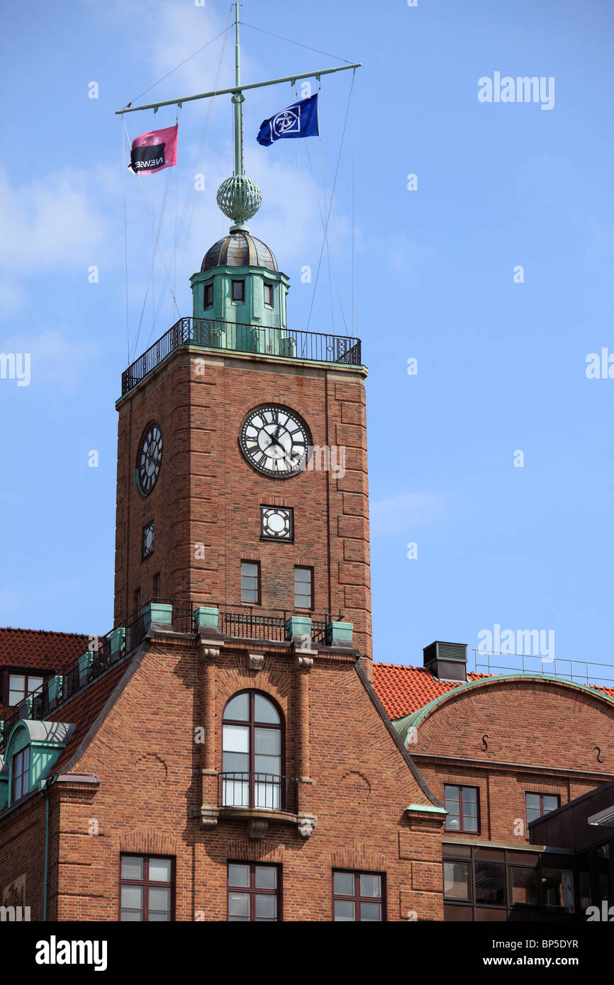 Sweden, Göteborg, Gothenburg, clock tower, architecture detail Stock ...