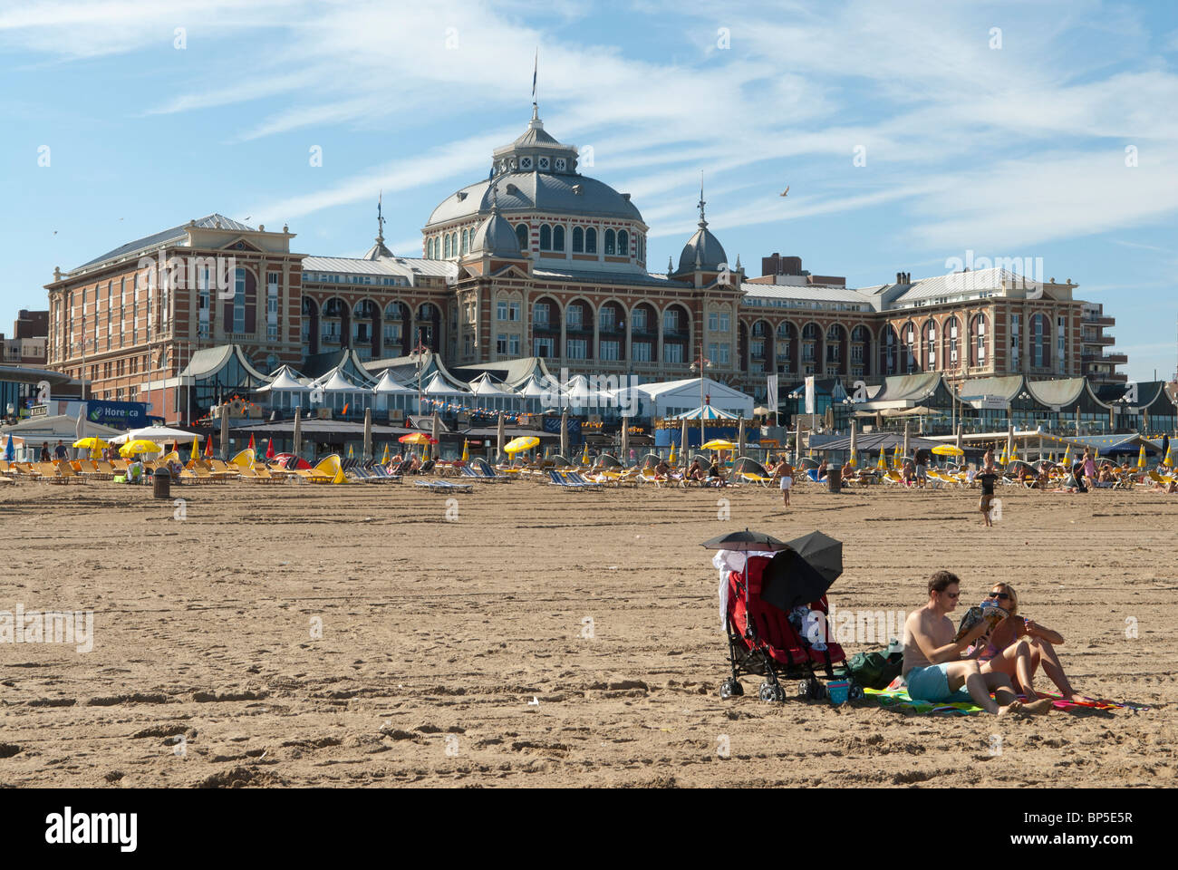 Beach and Kurhaus in Scheveningen. Netherlands Stock Photo - Alamy