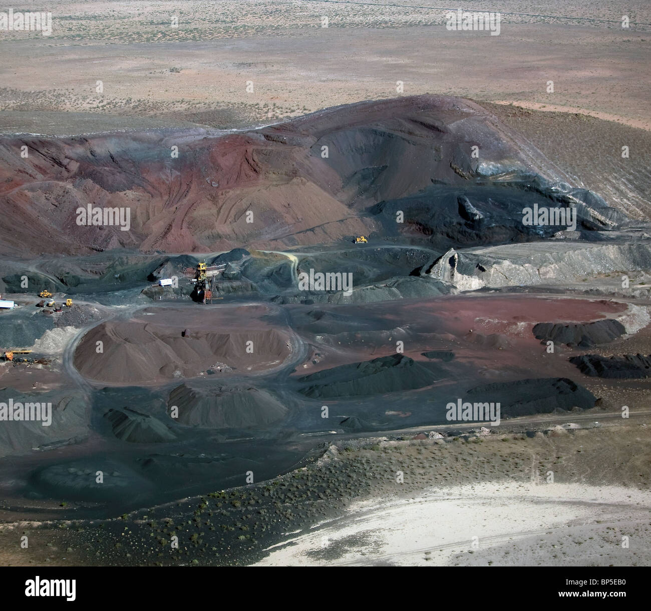 aerial view above strip mine Arizona Stock Photo - Alamy