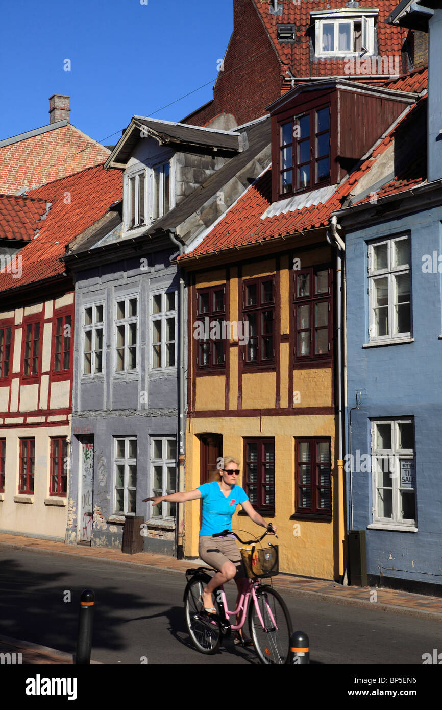 Denmark, Funen, Odense, traditional houses, historic architecture Stock ...