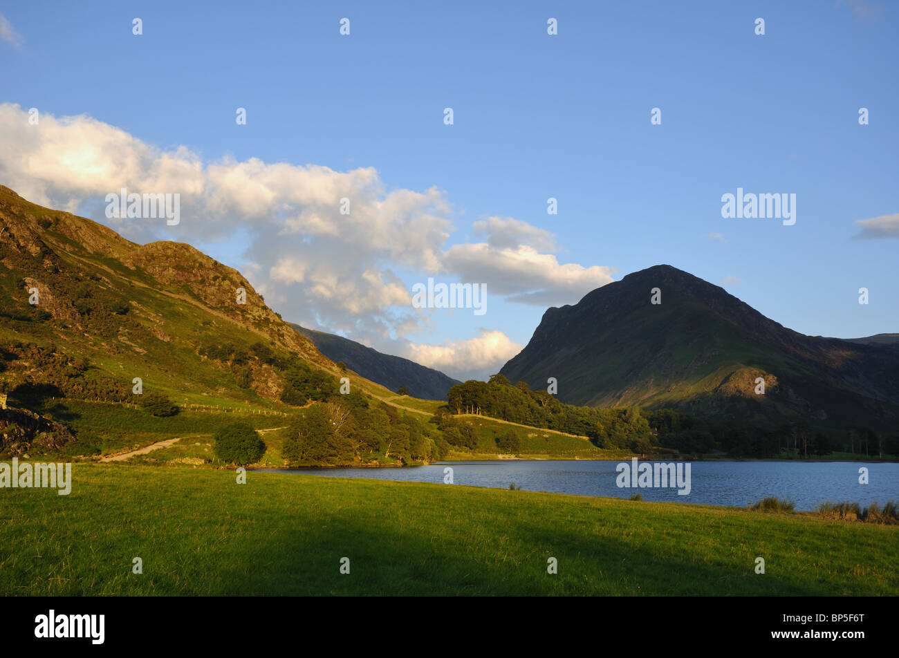 Buttermere with Fleetwith Pike to the right & Muddock Crag to the left ...