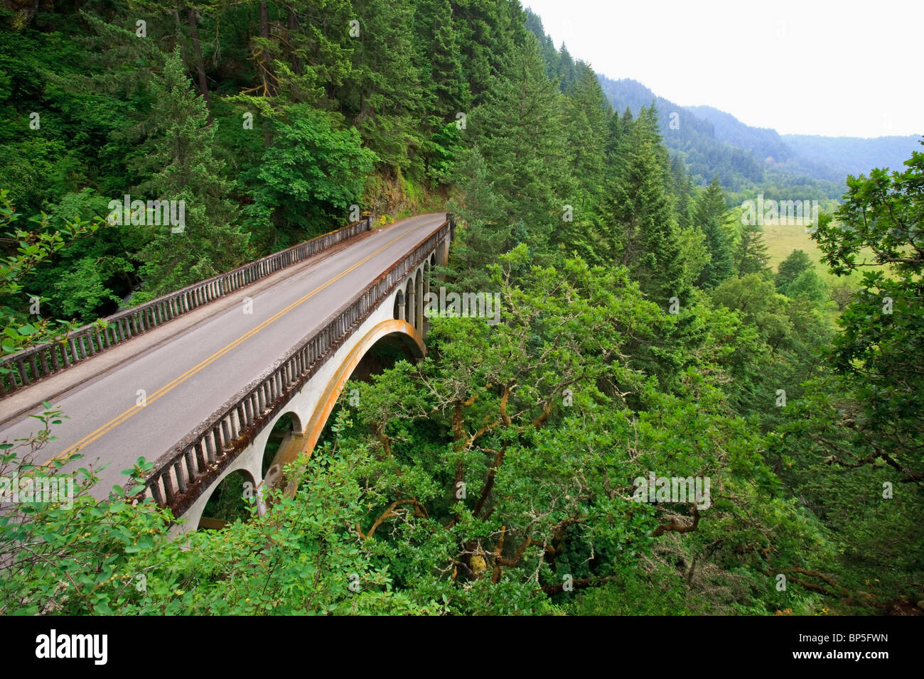 Oregon, United States Of America; Old Scenic Highway In Columbia River ...