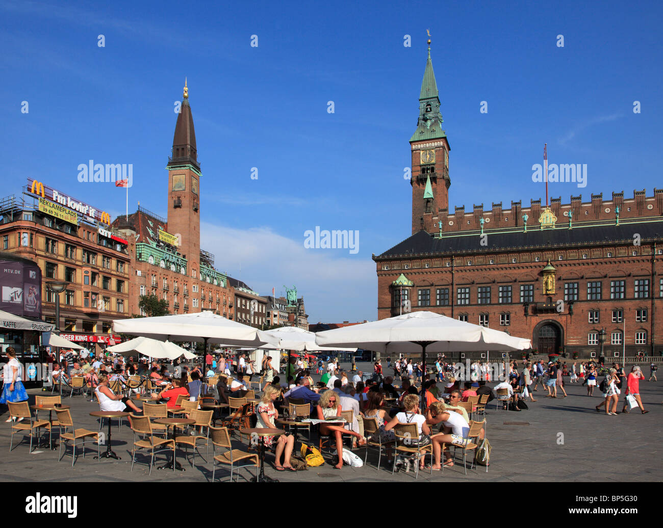 Denmark, Copenhagen, City Hall Square, people Stock Photo - Alamy