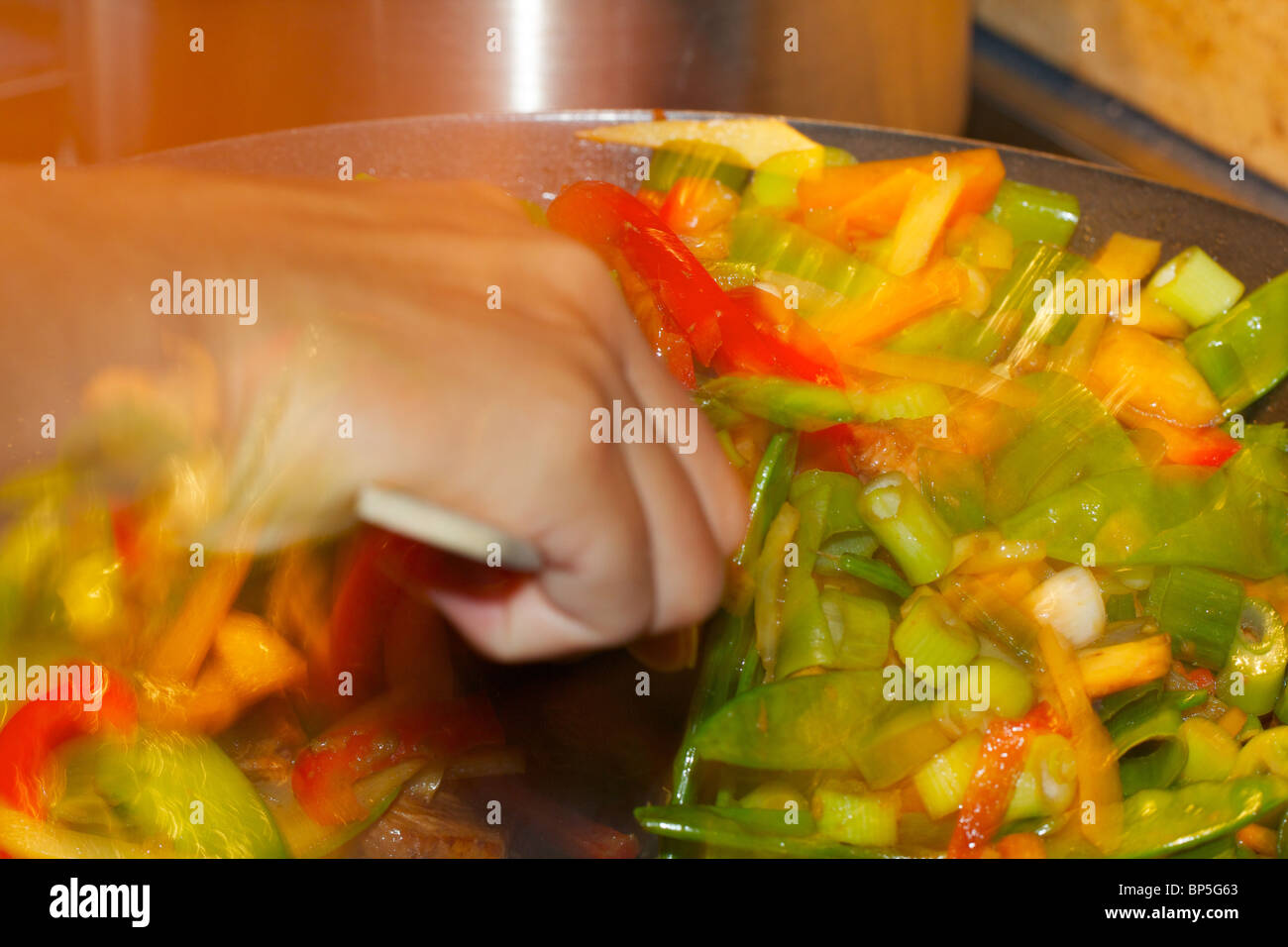 Food in motion Stock Photo - Alamy