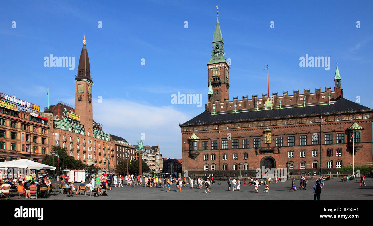 Denmark, Copenhagen, City Hall Square, people Stock Photo - Alamy