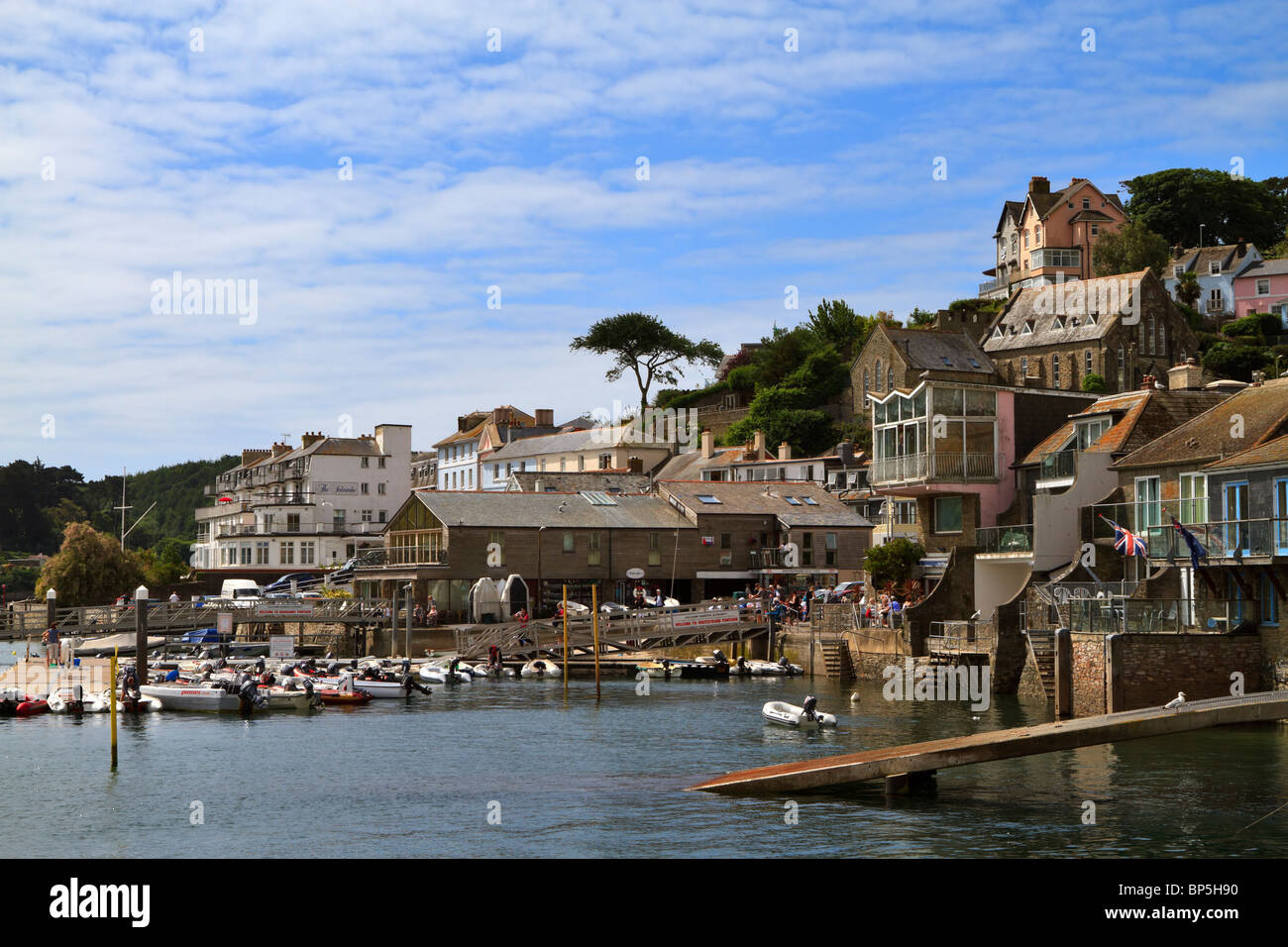 The busy waterfront of Salcombe, South Hams, Devon Stock Photo - Alamy