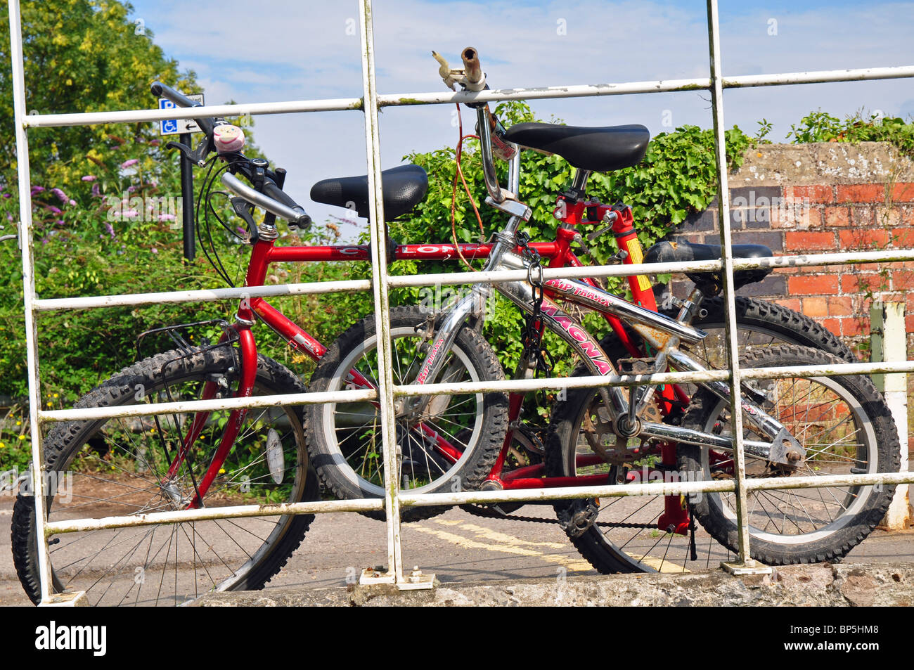 Bike railings hi-res stock photography and images - Alamy