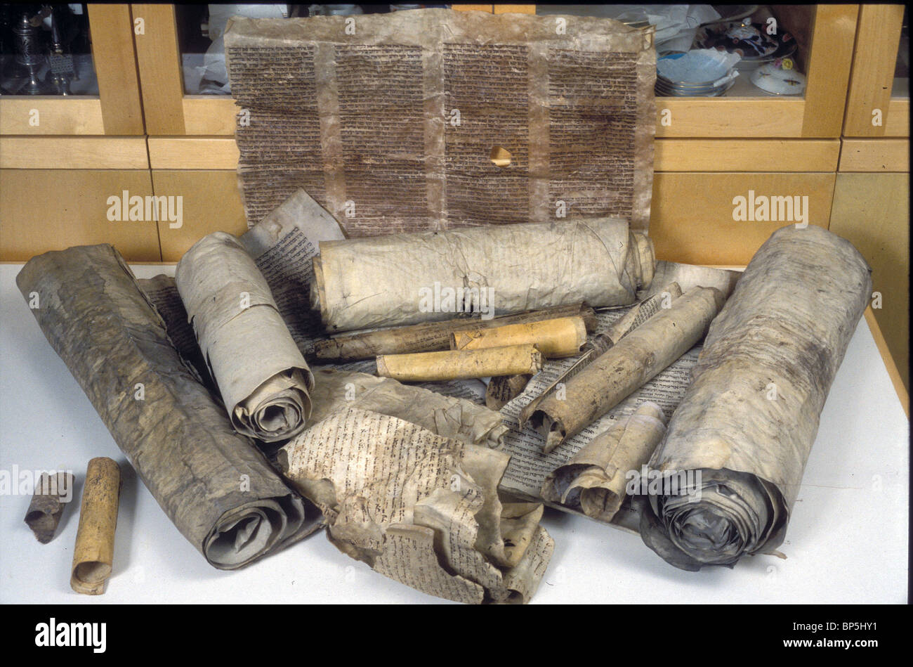 3410. DESICRATED TORAH SCROLLS FROM SYNAGOGUES DESTROYED AND BURNED IN ...
