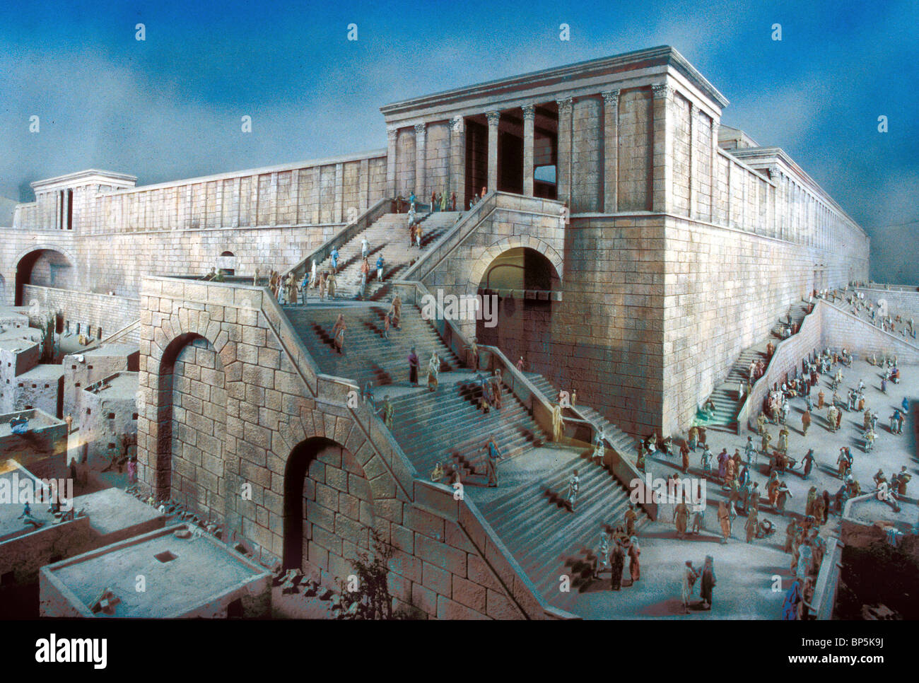 4939. MODEL OF ROBINSONS ARCH WHICH WAS BRIDGING HERODIAN JERUSALEM TO ...